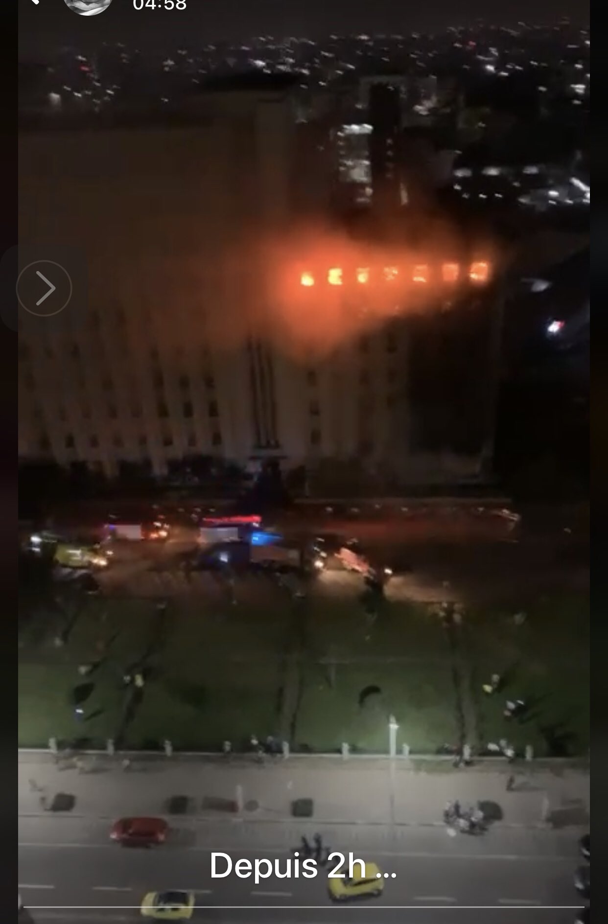 RDC : grave incendie sur le boulevard du 30 juin, l'immeuble abritant l ...